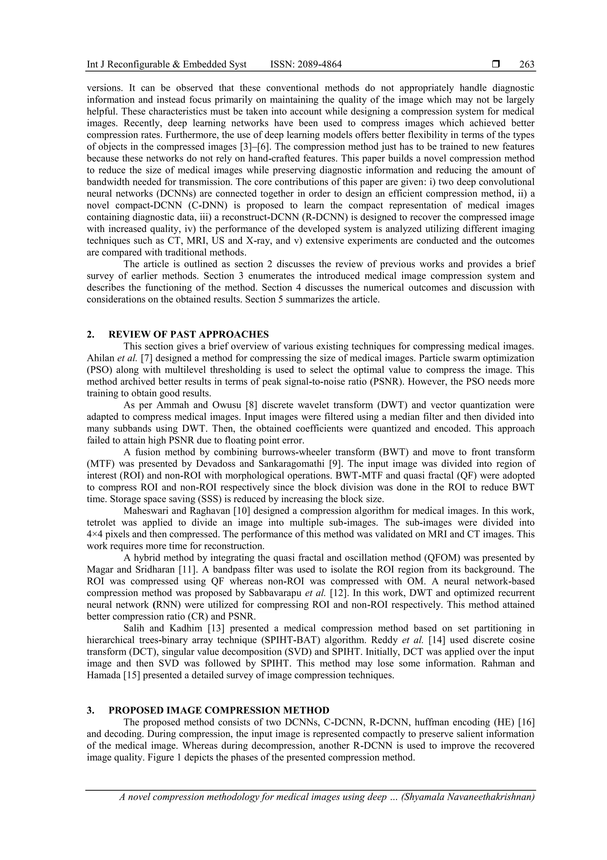 A novel compression methodology for medical images using deep learning ...