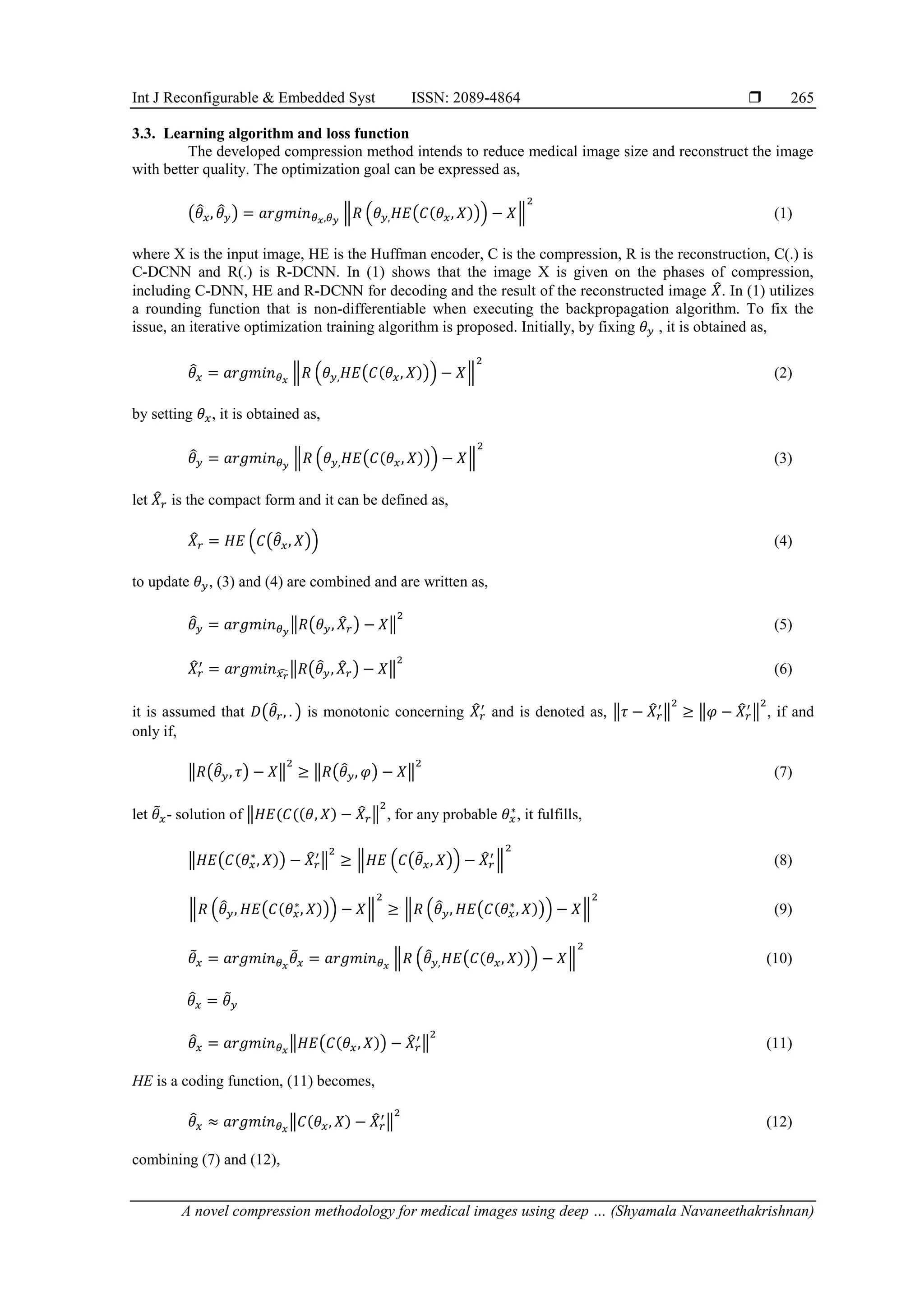 A novel compression methodology for medical images using deep learning for high-speed ...