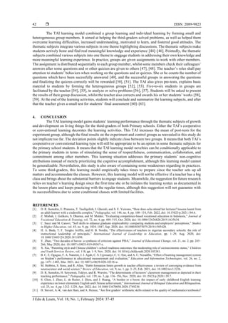 Burdening or boosting thematic subjects: students’ team-assisted individualization learning ...