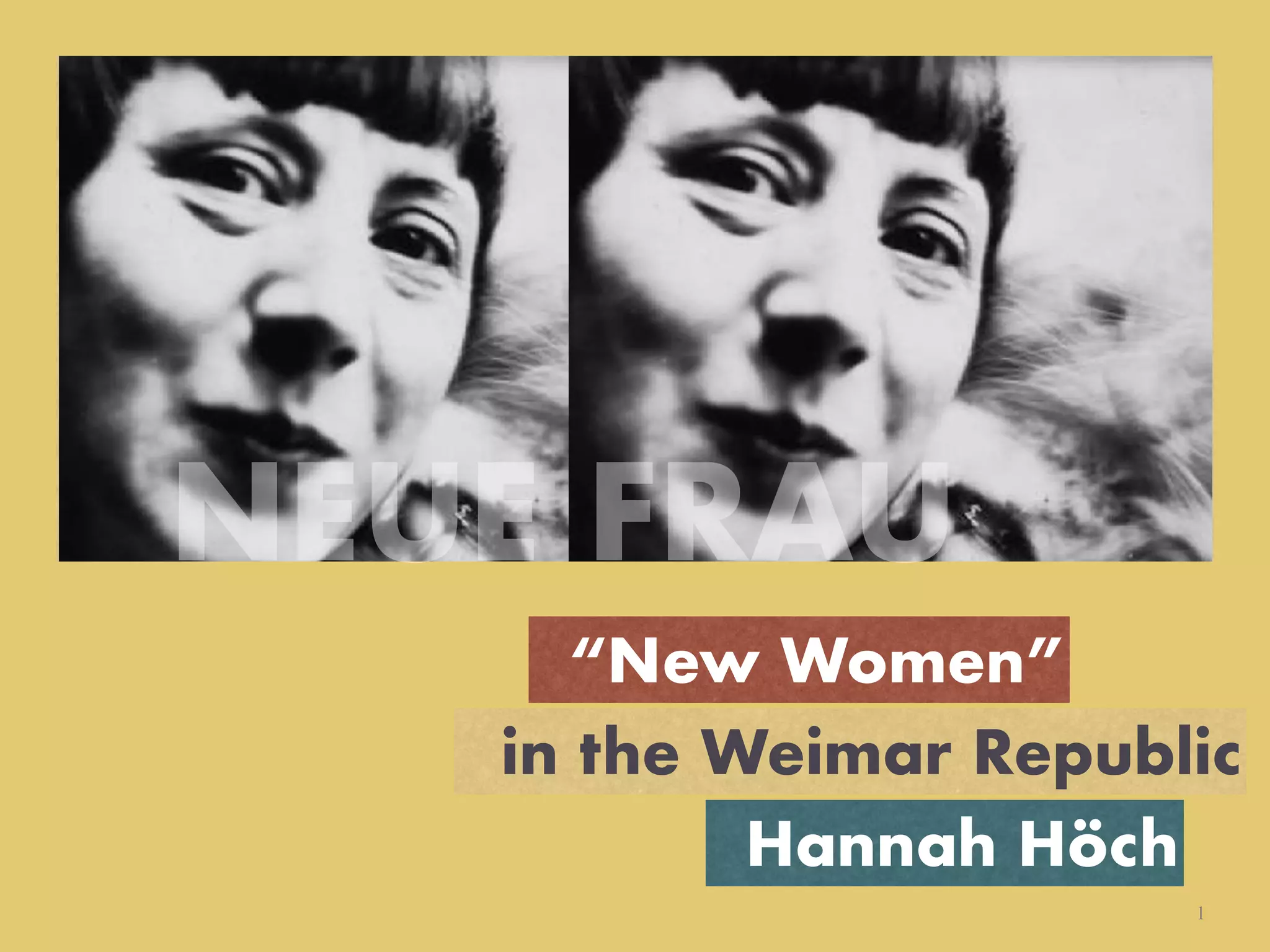 New Woman in Weimar Republic? Hannah Hoch | PDF