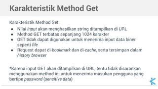 Pemrograman Web - Request Get dan Post | PPT