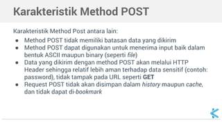 Pemrograman Web - Request Get dan Post | PPT