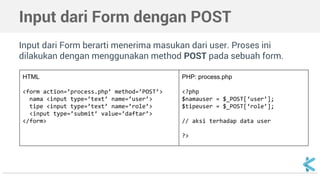 Pemrograman Web - Request Get dan Post | PPT