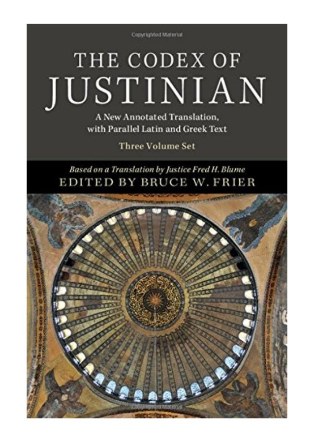 The Codex of Justinian 3 Volume Hardback Set - Bruce W. Frier - A Ne…