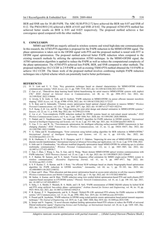 Adaptive tunicate swarm optimization with partial transmit sequence for phase optimization in ...