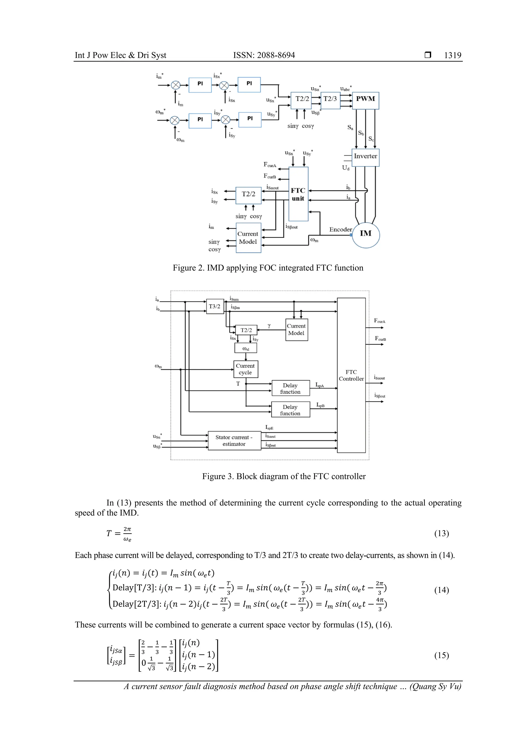 A current sensor fault diagnosis method based on phase angle shift ...