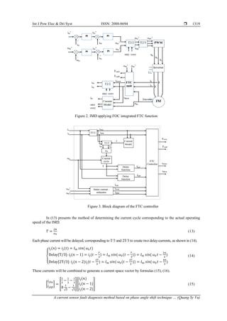 A current sensor fault diagnosis method based on phase angle shift technique applying to ...