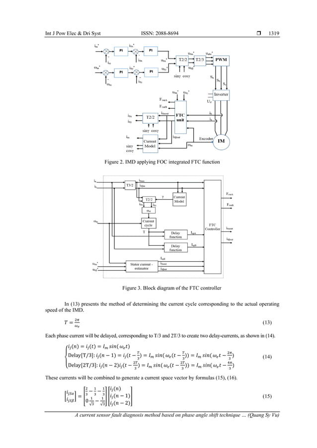 A current sensor fault diagnosis method based on phase angle shift technique applying to ...