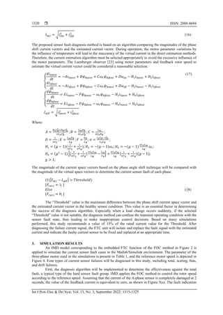A current sensor fault diagnosis method based on phase angle shift technique applying to ...
