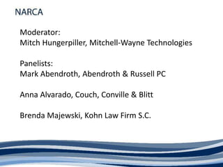 NARCA Presentation - IT Best Practice | PPT