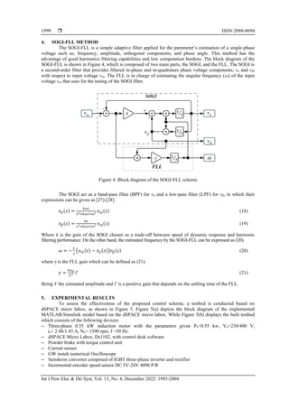 Experimental implementation of low-cost and robust sensorless control ...