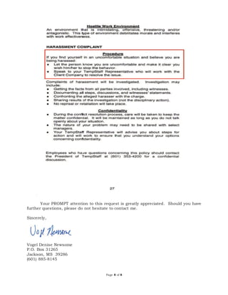 052215-FAX TO DELNER THOMAS & BENNIE THOMPSON. | PDF