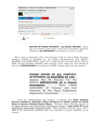 052215-FAX TO DELNER THOMAS & BENNIE THOMPSON. | PDF