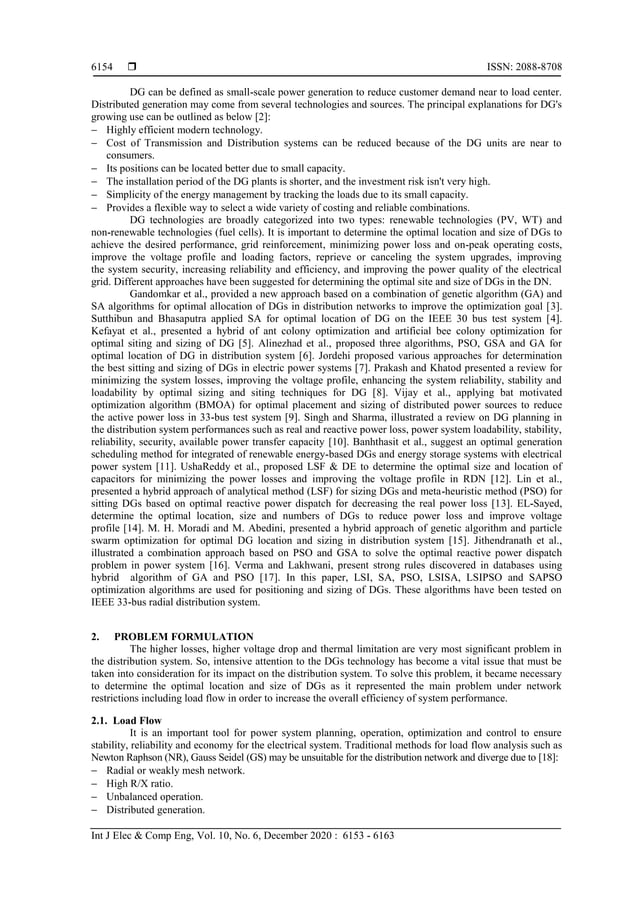 Optimal planning of RDGs in electrical distribution networks using hybrid SAPSO algorithm | PDF