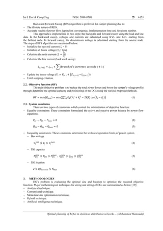 Optimal planning of RDGs in electrical distribution networks using hybrid SAPSO algorithm | PDF