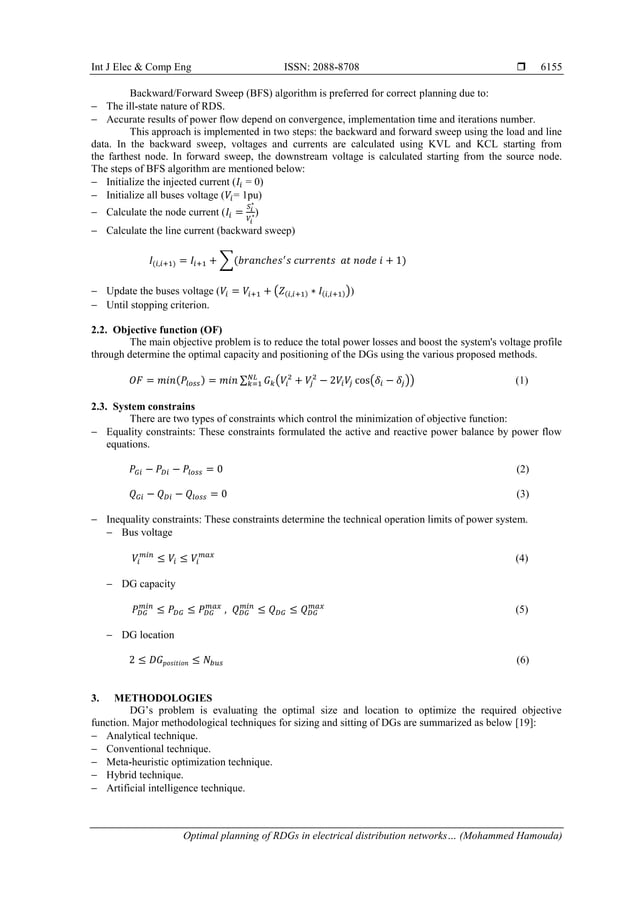 Optimal planning of RDGs in electrical distribution networks using hybrid SAPSO algorithm | PDF