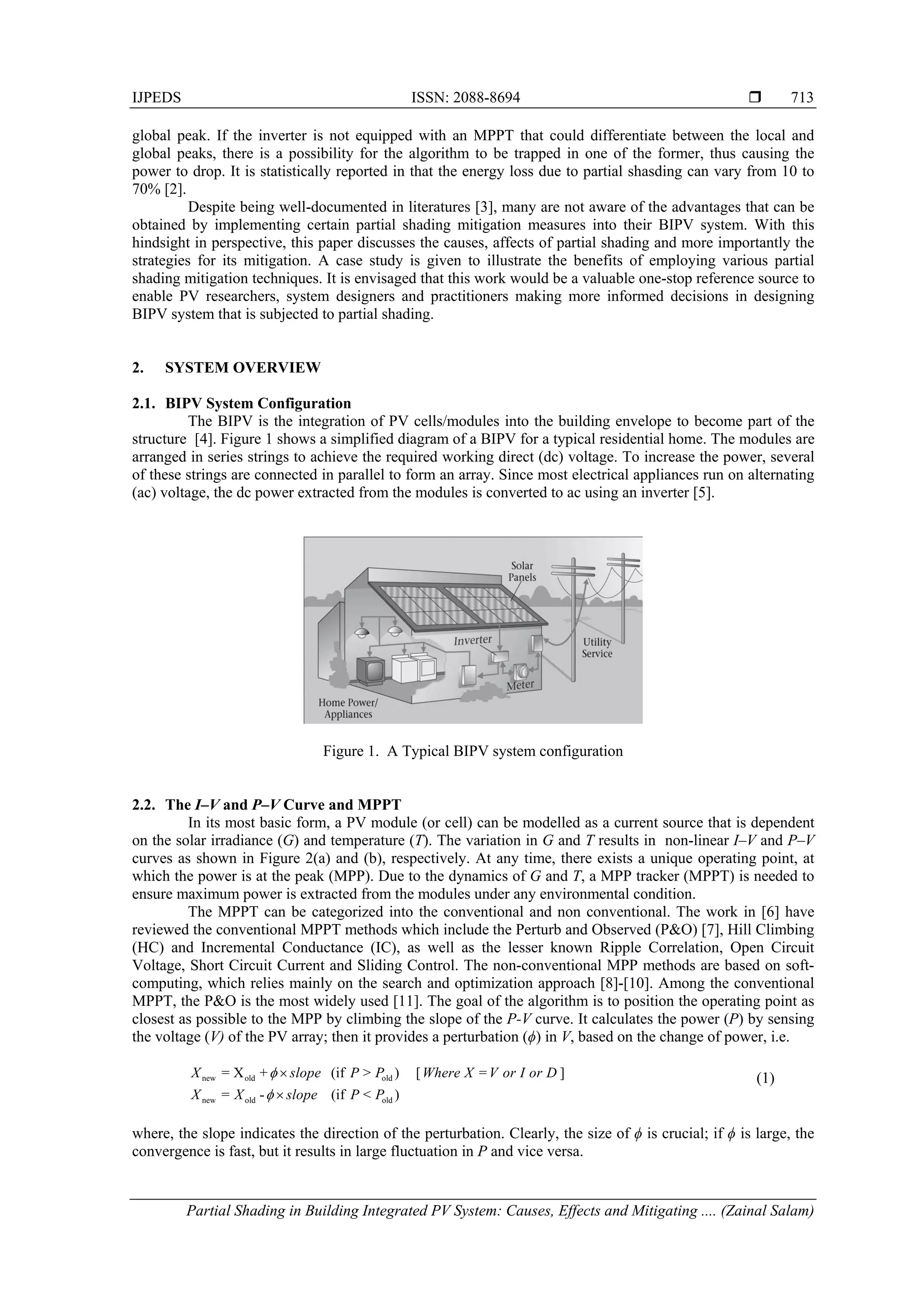 Partial Shading in Building Integrated PV System: Causes, Effects and Mitigating Techniques ...