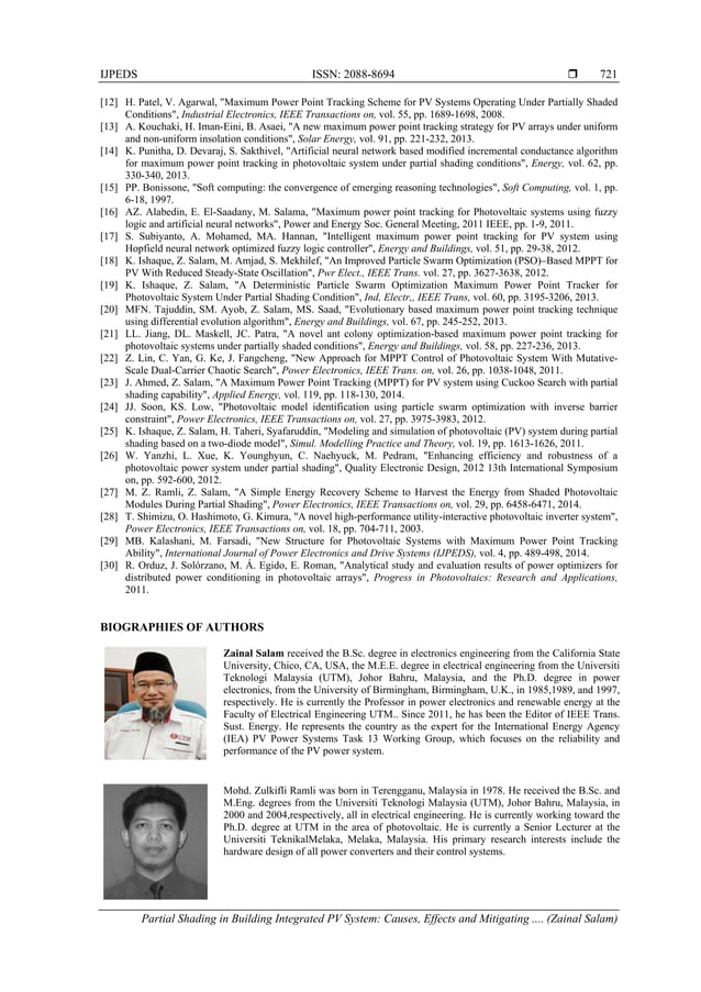 Partial Shading in Building Integrated PV System: Causes, Effects and ...