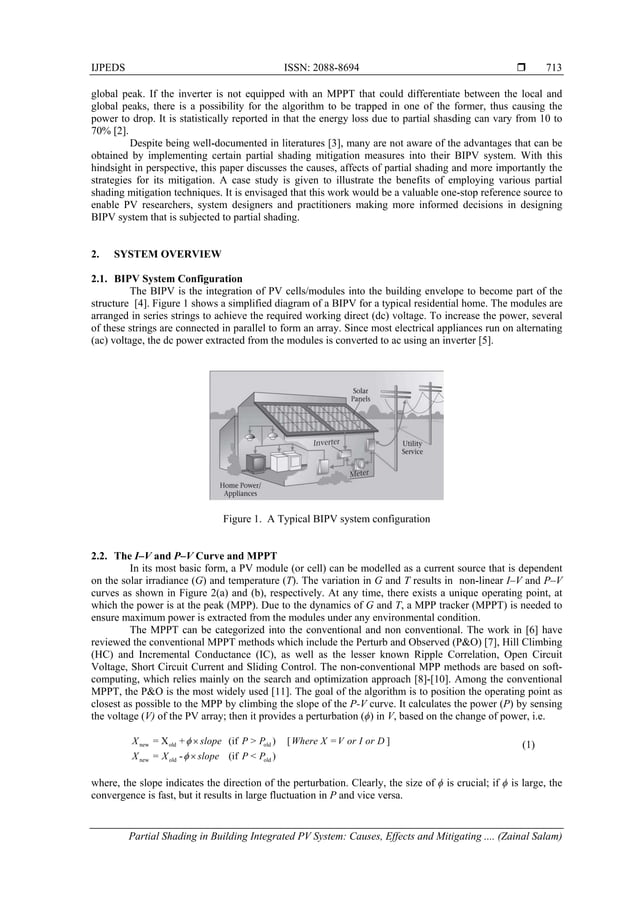 Partial Shading in Building Integrated PV System: Causes, Effects and Mitigating Techniques ...