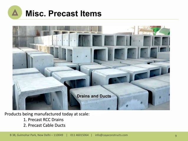 Caya Precast solutions for railways application | PPT
