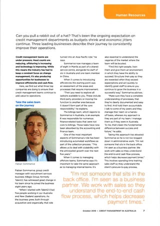 Doing more with less - Credit Management's great challenge | PDF