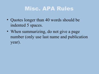 APA style guide powerpoint | PPT | Desktop Publishing | Computer ...