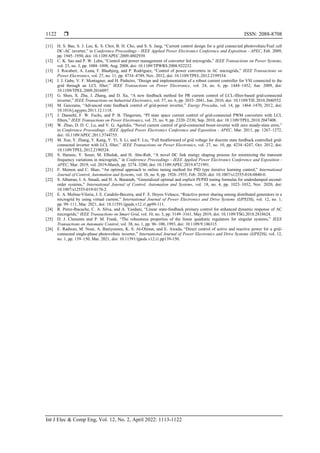Enhanced dynamic performance of grid feeding distributed generation ...