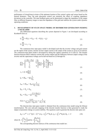 Enhanced dynamic performance of grid feeding distributed generation under variable grid ...