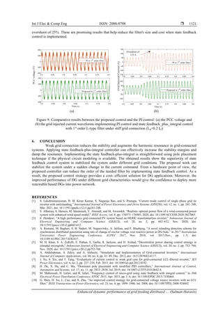 Enhanced dynamic performance of grid feeding distributed generation under variable grid ...