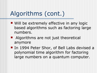 052516 week11 quantum computers | PPT
