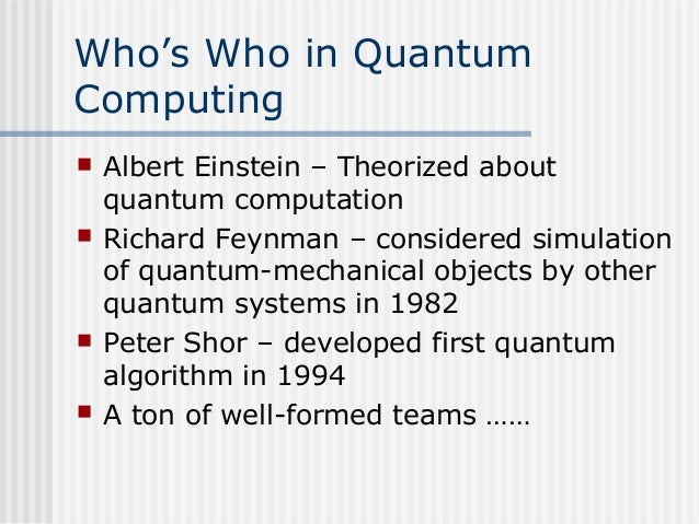Computer History Timeline With Pictures Quantum Computing