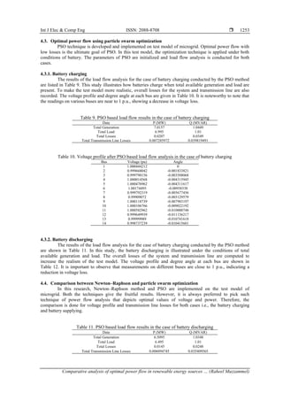 Comparative analysis of optimal power flow in renewable energy sources based microgrids | PDF