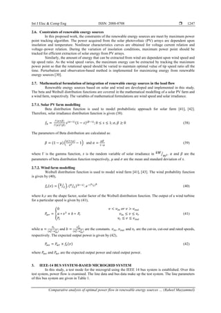 Comparative analysis of optimal power flow in renewable energy sources based microgrids | PDF