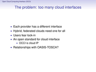 Open Cloud Computing Interface | PDF