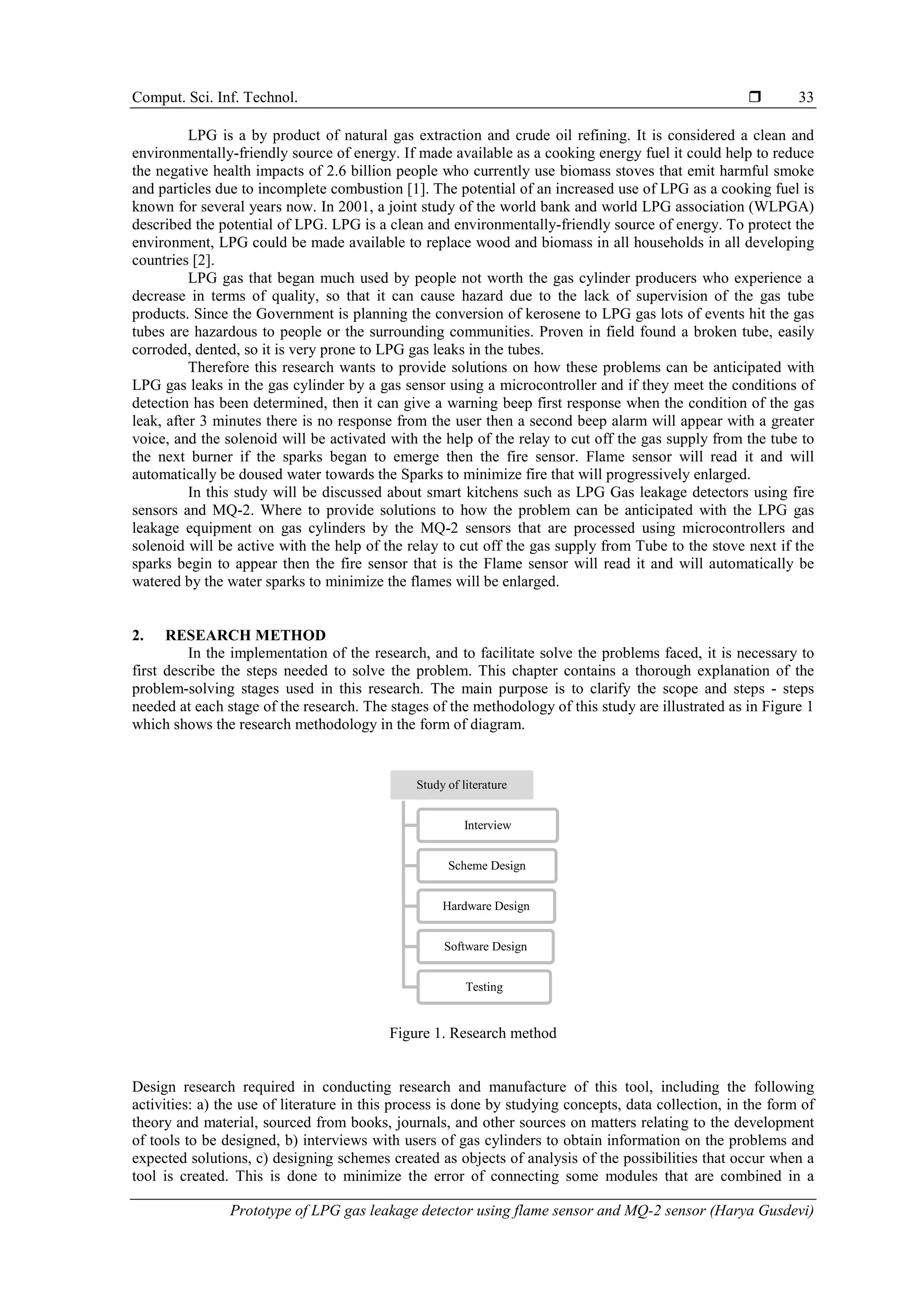 Prototype of LPG gas leakage detector using flame sensor and MQ-2 ...