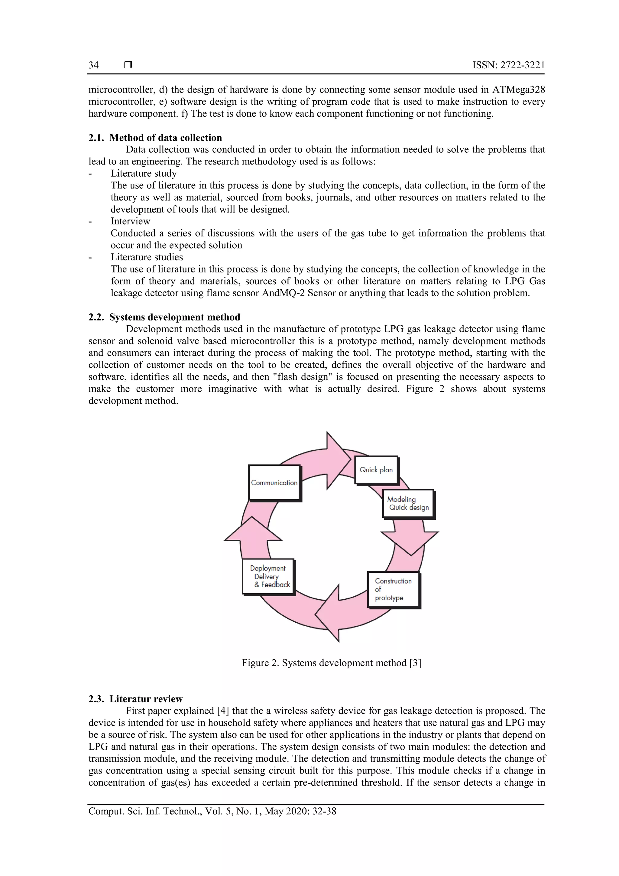 Prototype of LPG gas leakage detector using flame sensor and MQ-2 sensor | PDF