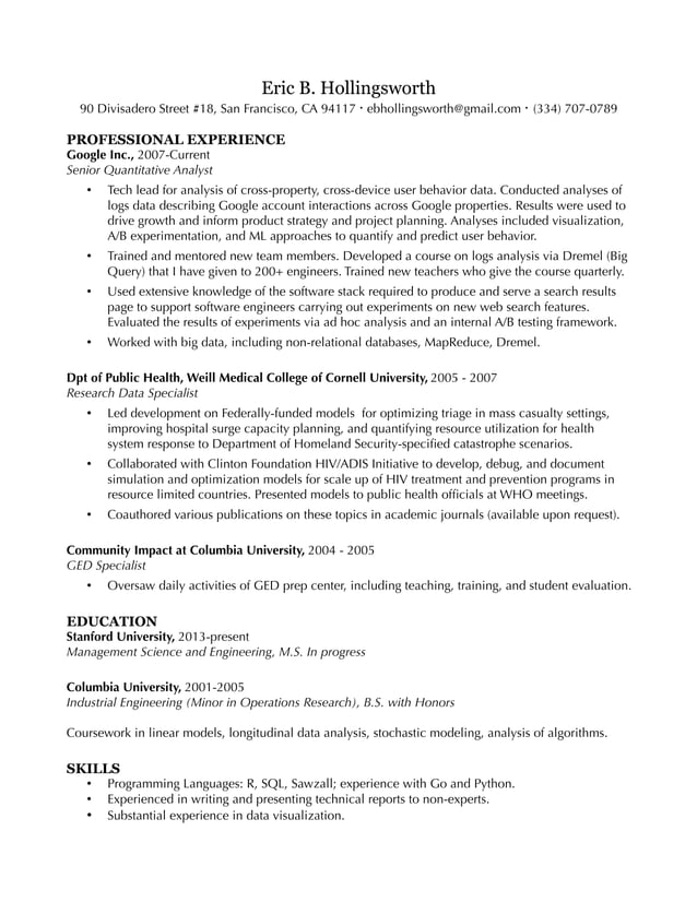 eric_hollingsworth_resume_new | PDF | Search | Internet