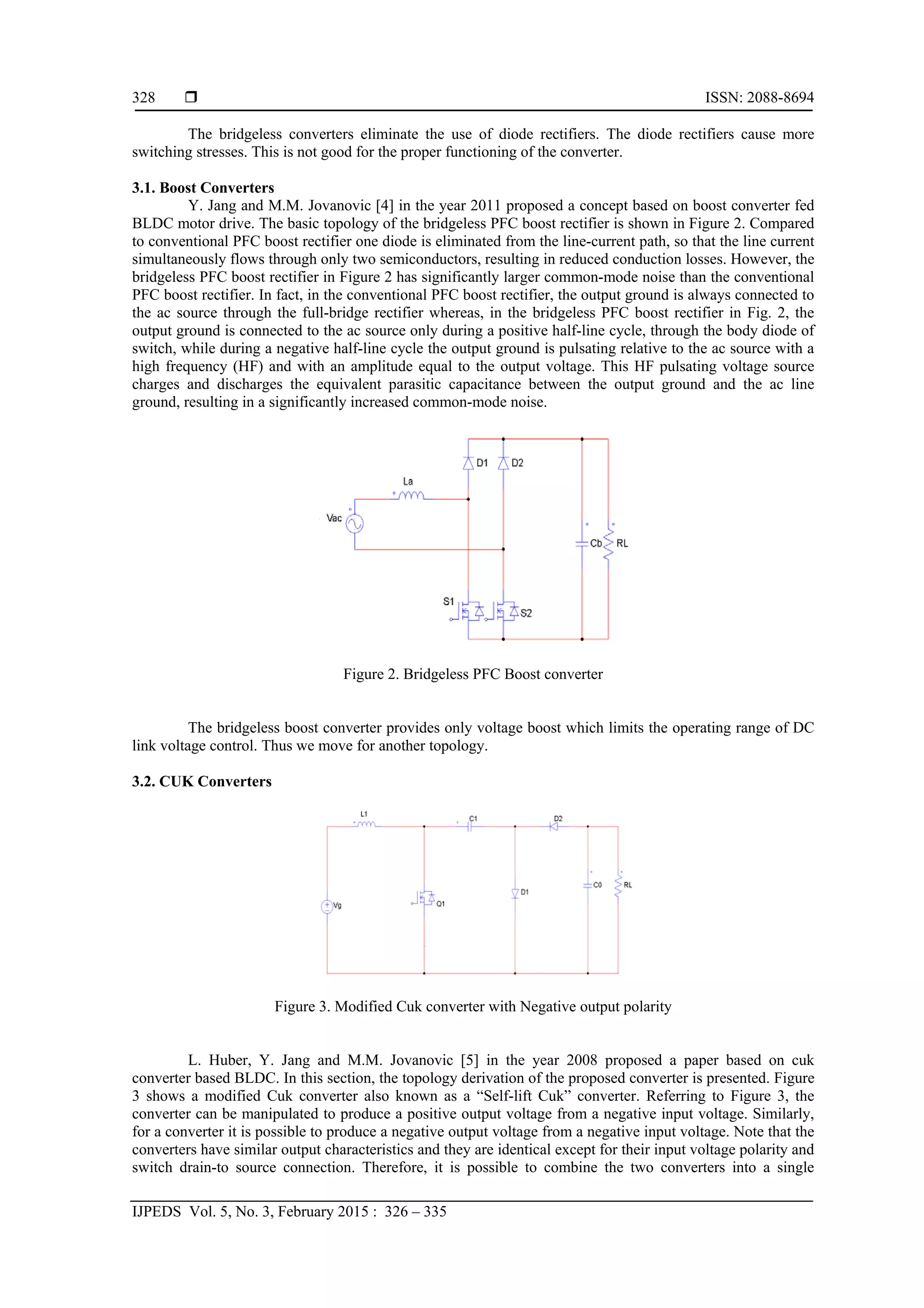 Analysis of Variable Speed PFC Chopper FED BLDC Motor Drive | PDF