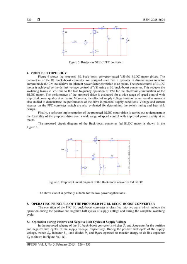 Analysis of Variable Speed PFC Chopper FED BLDC Motor Drive | PDF