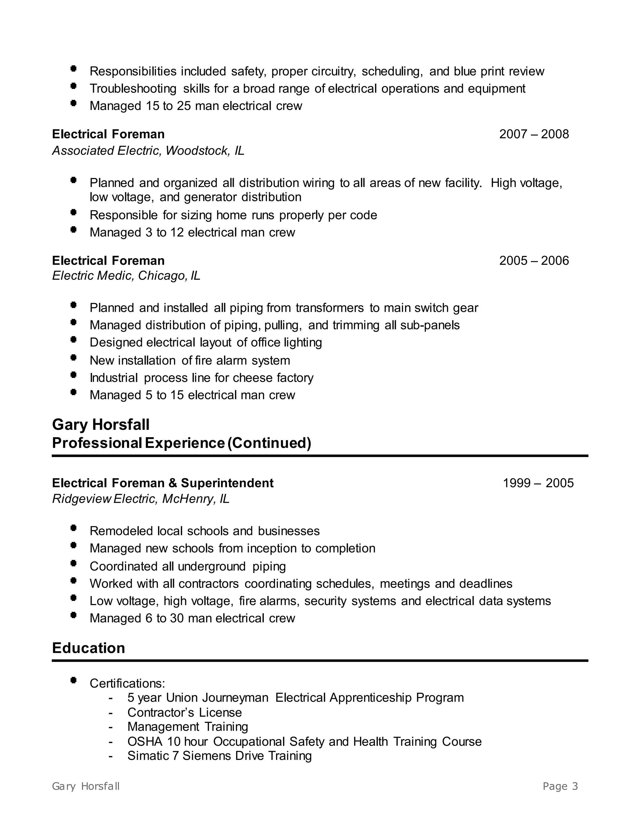 gary resume 2016 | PDF