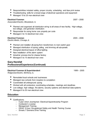 gary resume 2016 | DOCX