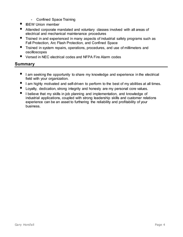 gary resume 2016 | PDF
