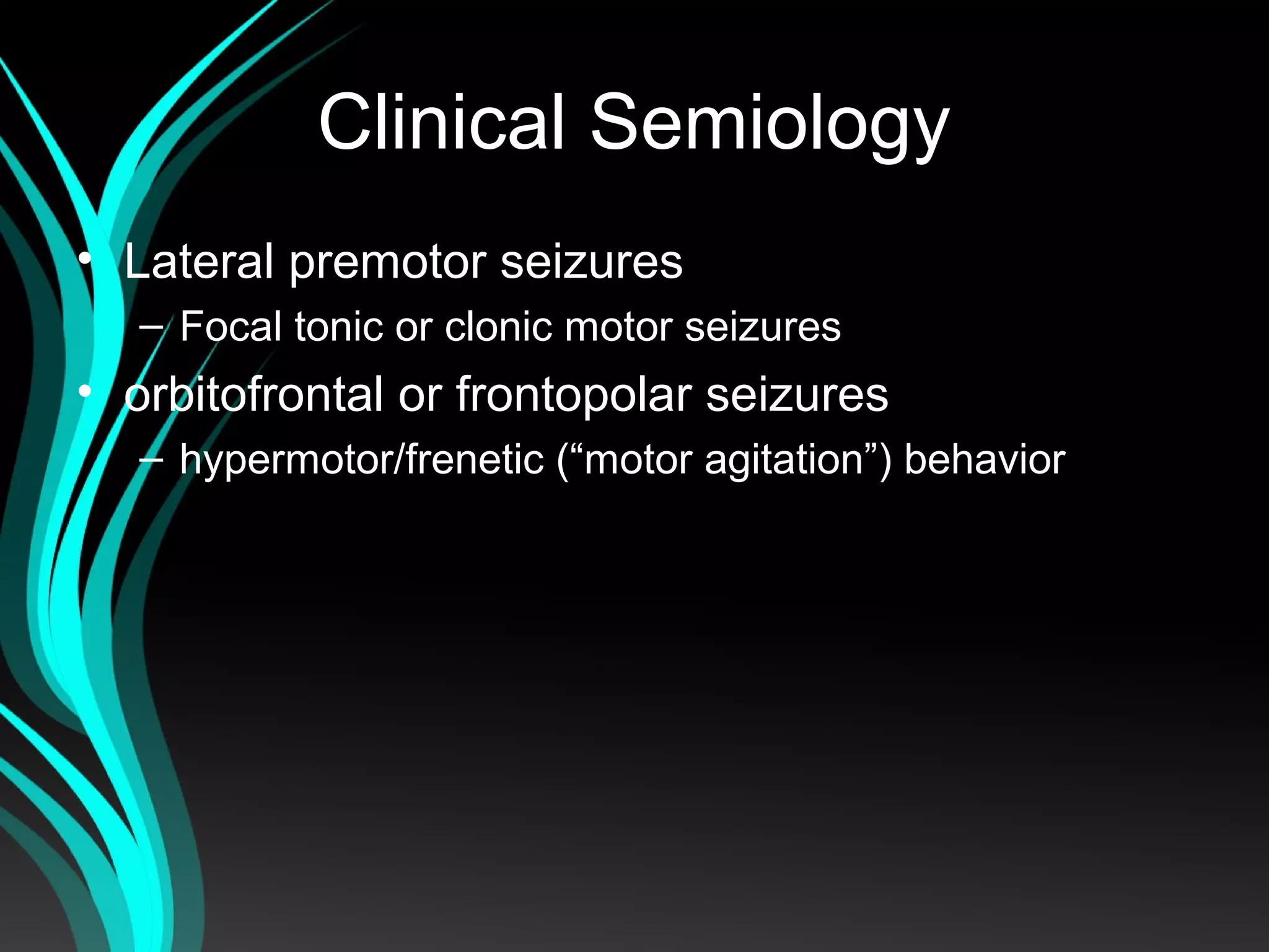 052 Diagnosis and classication of seizure and epilepsy | PPT
