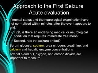 052 Diagnosis and classication of seizure and epilepsy | PPT