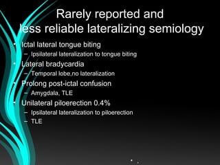 052 Diagnosis and classication of seizure and epilepsy | PPT