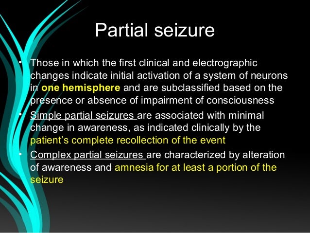 Complex Partial Seizure Causes