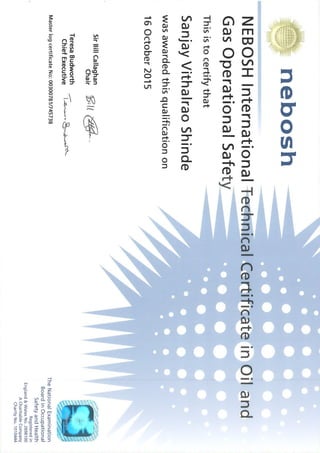 Nebosh Certificate-oil & gas | PDF