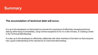 Managing Technical Debt | PPTX
