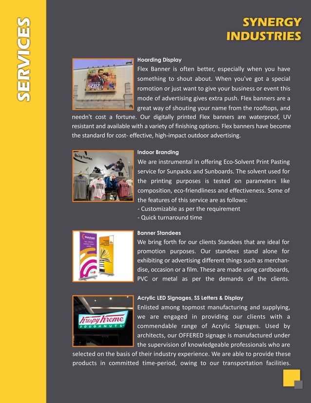 Synergy Industries | PDF