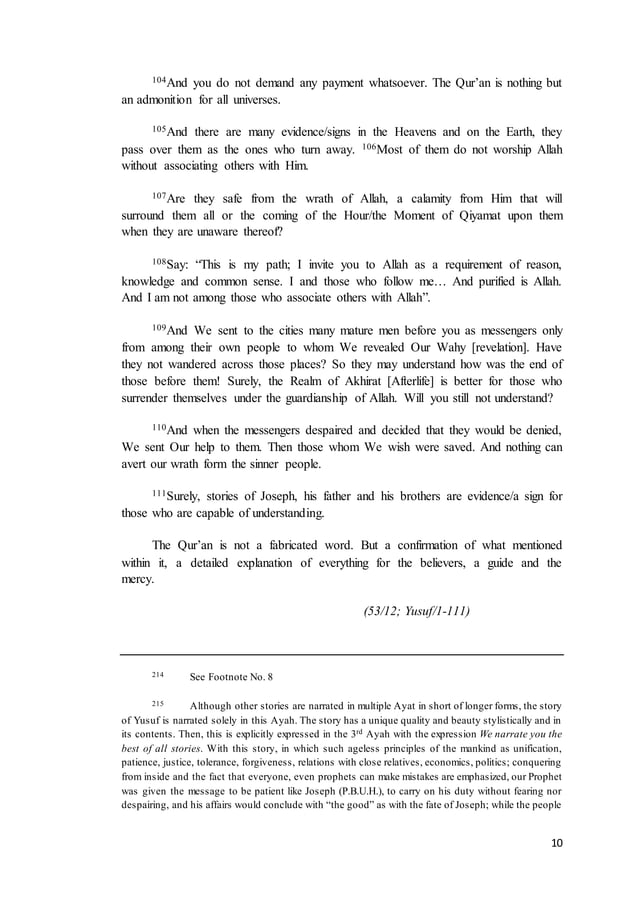 053 surah yusuf (joseph) | DOCX | Islam | Religion & Spirituality